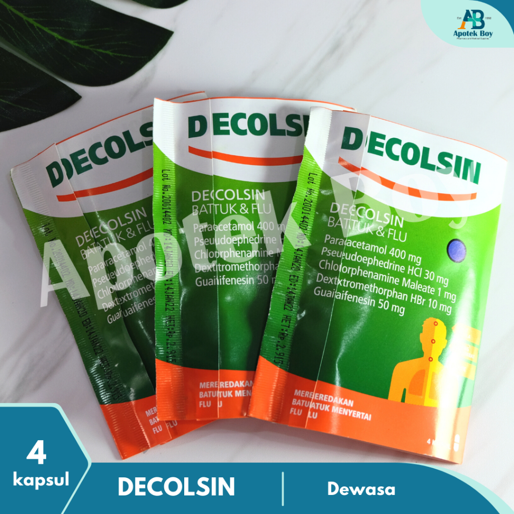 Jual DECOLSIN 4 KAPSUL | Shopee Indonesia