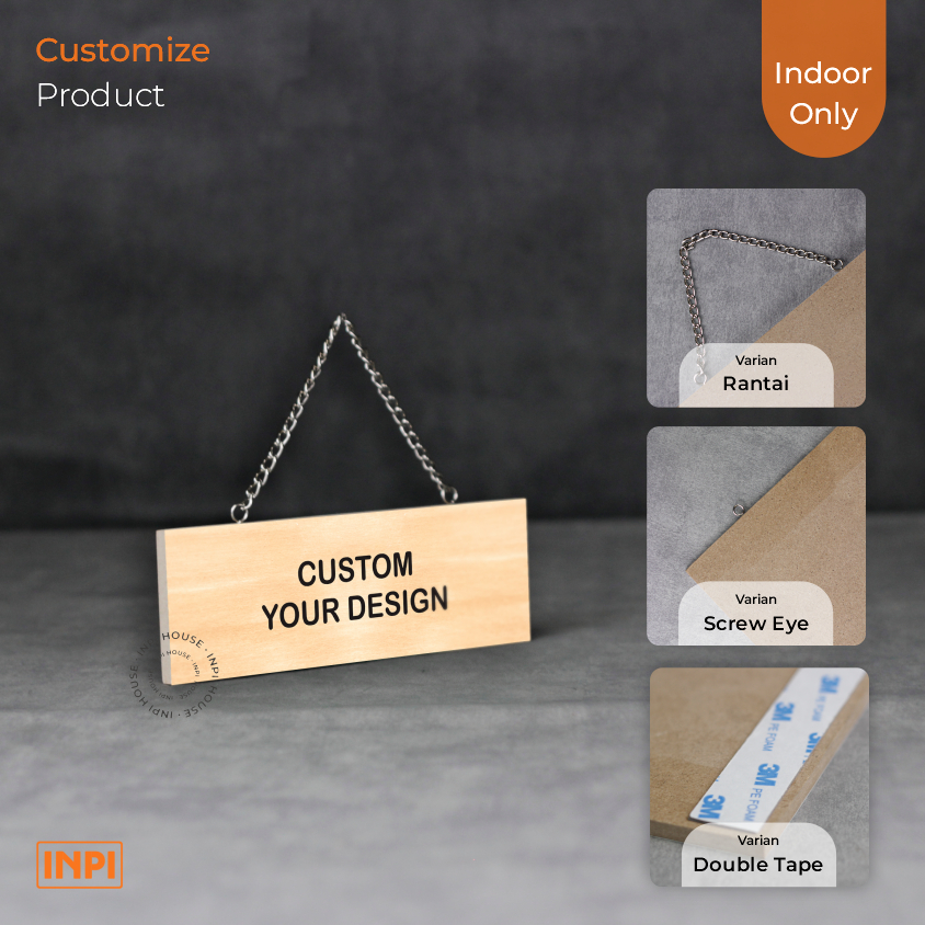 Jual Custom Signage - Request Papan Penanda Ruang - MDF 20 x 6,5 cm ...