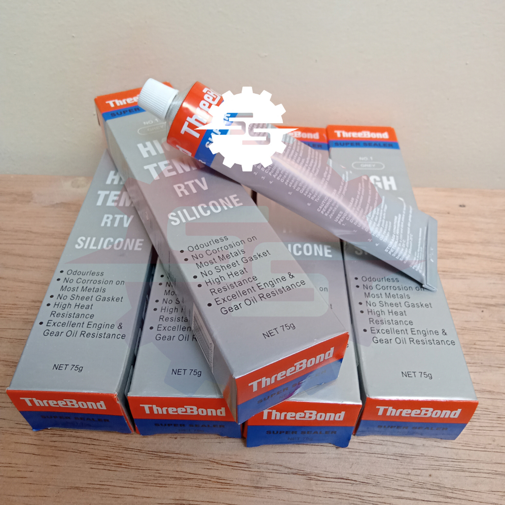 Jual Lem Silikon tahan panas THREEBOND Silicone Grey Abu 75gr | Shopee Indonesia