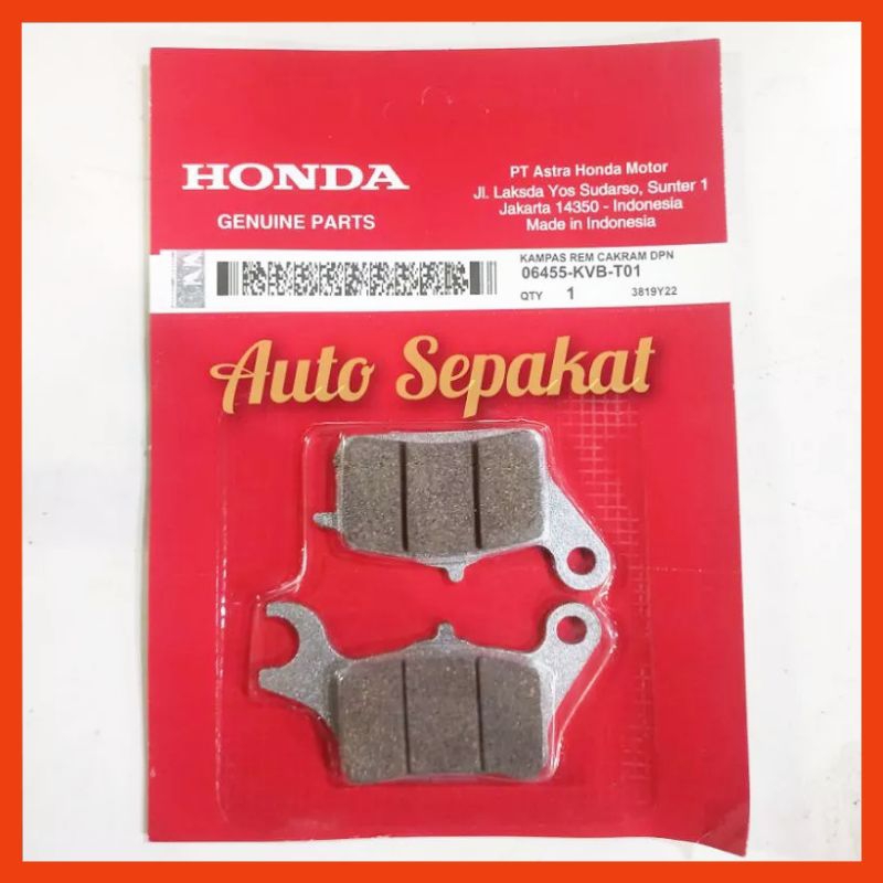 Jual ORI KAMPAS REM DISCPAD DEPAN BEAT CBS POP STREET SCOOPY SPACY FI ...