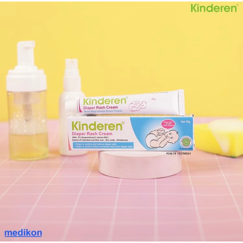 Jual KINDEREN - Diaper Rash Cream 20 g | salep ruam gatal popok kulit ...