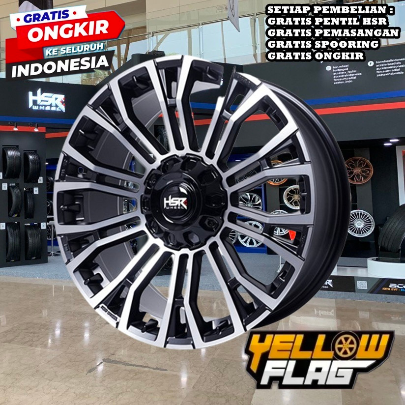 Jual velg mobil racing ring 20 HSR Myth02 R20 pcd 5 pnp Alphard CRV ...