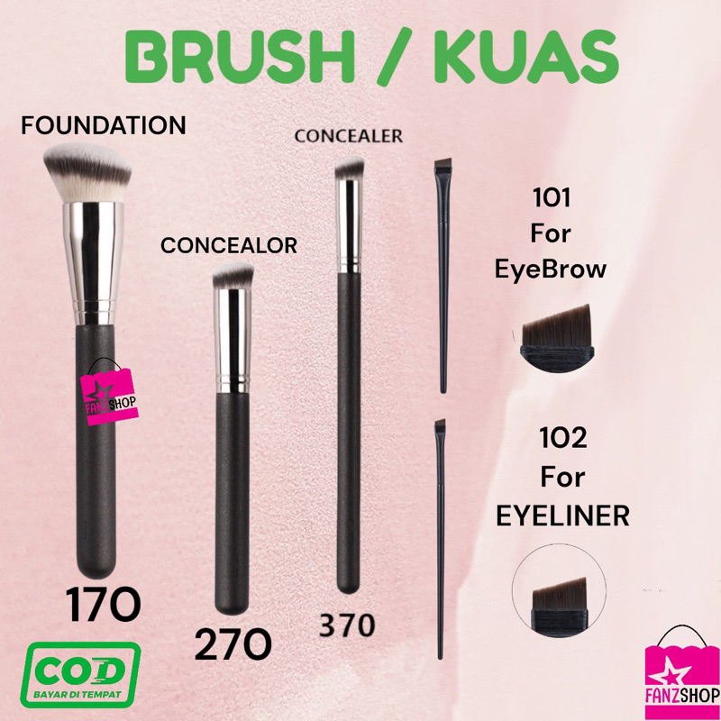 Jual A101 A102 KUAS RIAS / BRUSH MAKE UP SINGLE EYEBROW EYELINER ...