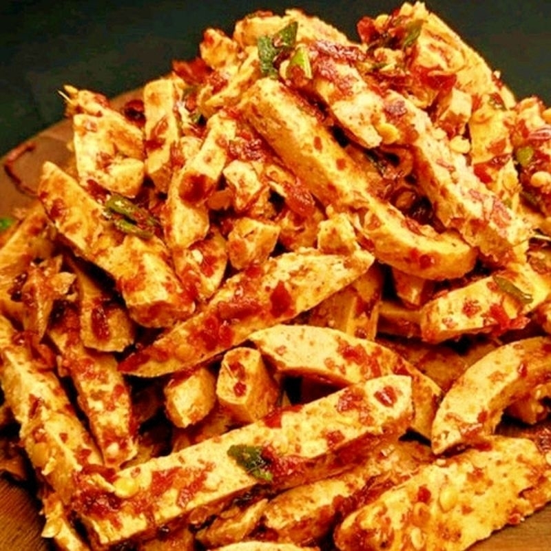 Jual Basreng stik premium Bumbu Basah Daun jeruk/Basreng pedas 100 gram ...