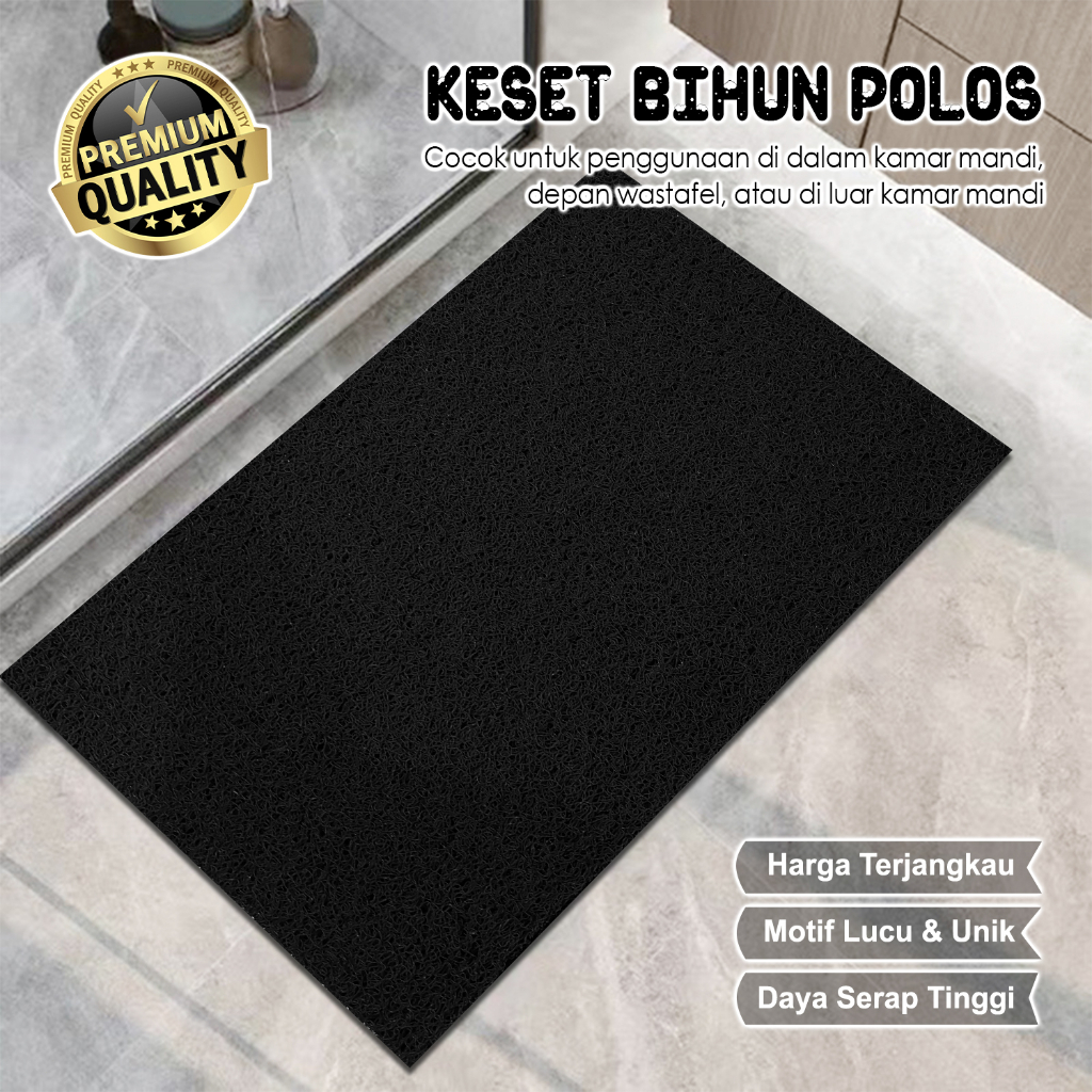 Jual Keset Bihun Polos Anti Slip Ukuran 60cm x 40cm Keset Kaki Bahan ...