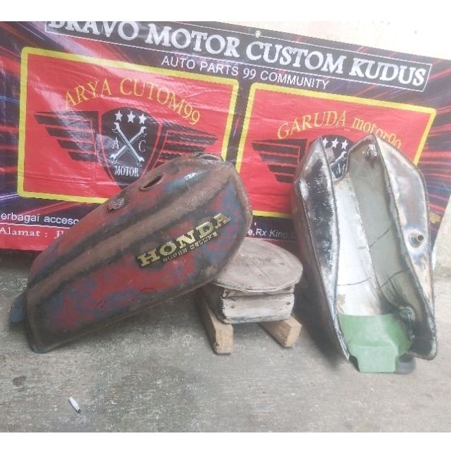 Jual Tangki tengki bensin GL 100 GLK GL CEPEK CB k5 tengki bahan drum pertamina super tebal ...