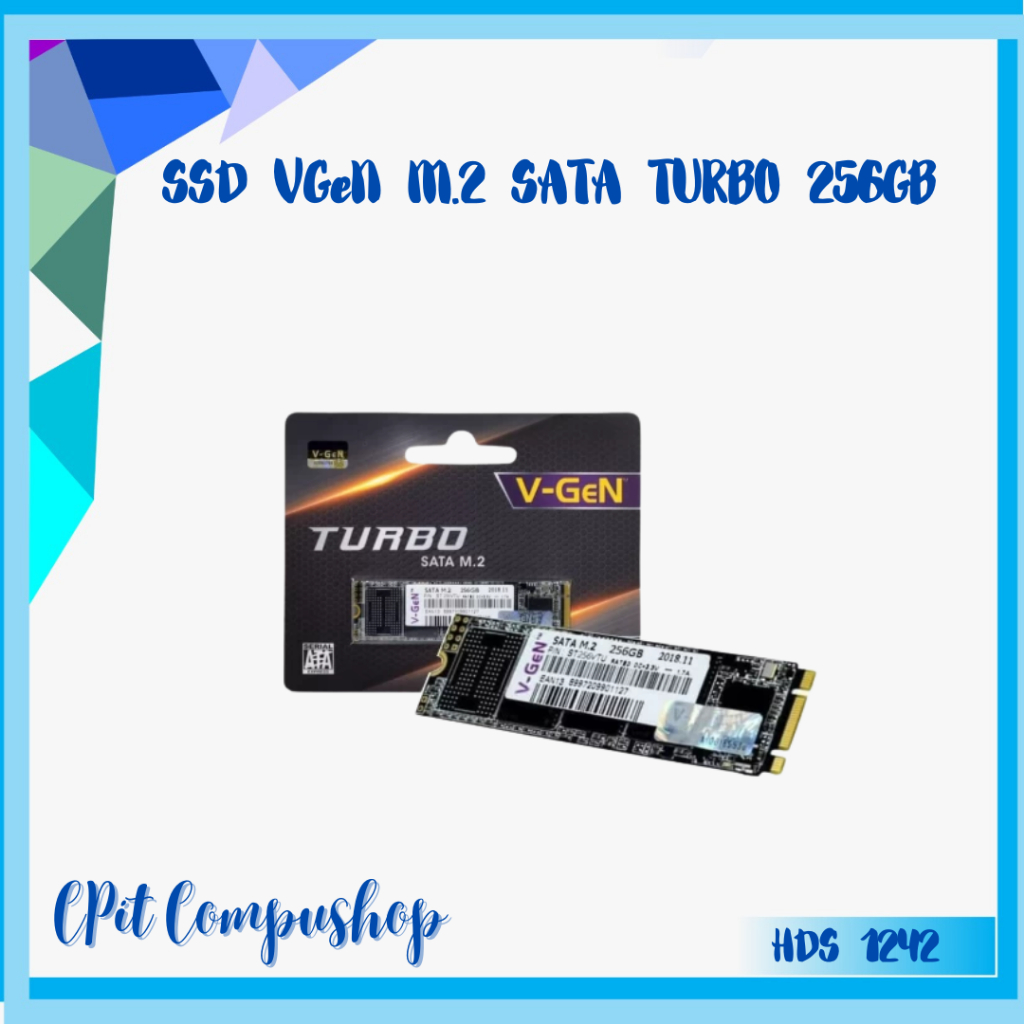 Jual SSD VGeN M.2 SATA TURBO 256GB / V-GeN SSD M2 256GB SATA Turbo 2280 ...
