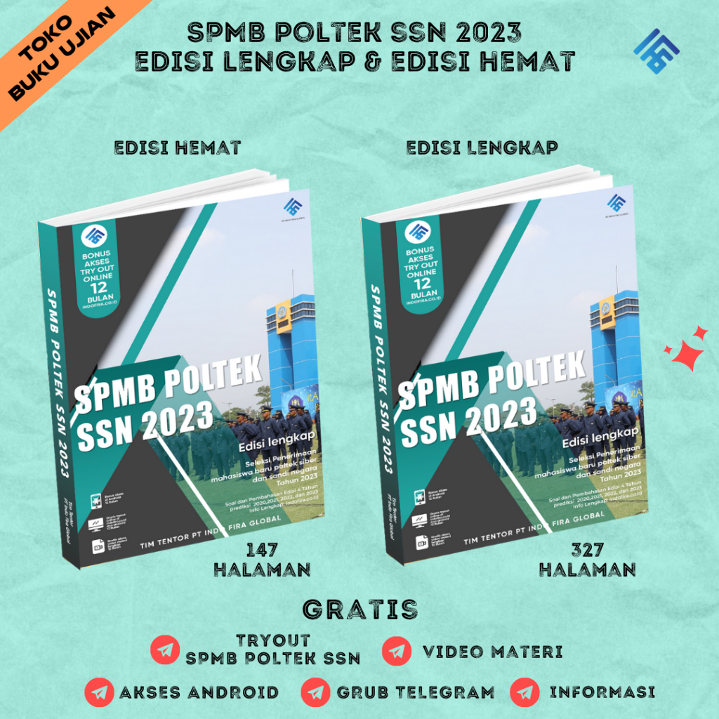 Jual Buku SPMB POLTEK SSN 2023 (Edisi Lengkap & Edisi Hemat) Kumpulan ... Jual Buku SPMB POLTEK SSN 2023 (Edisi Lengkap & Edisi Hemat) Kumpulan ...