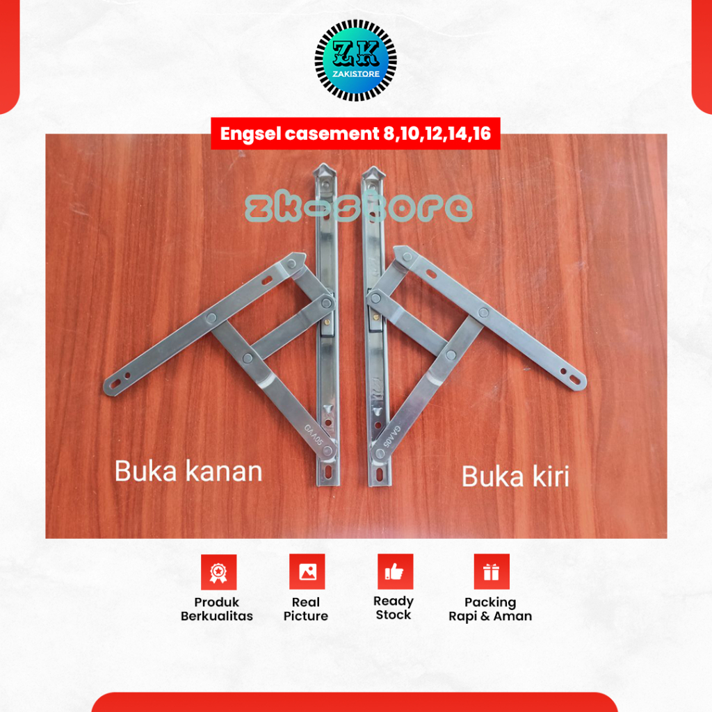 Jual Engsel Casement Size 8 10 12 14 16 Siku Jendela Banyak Ukuran ...