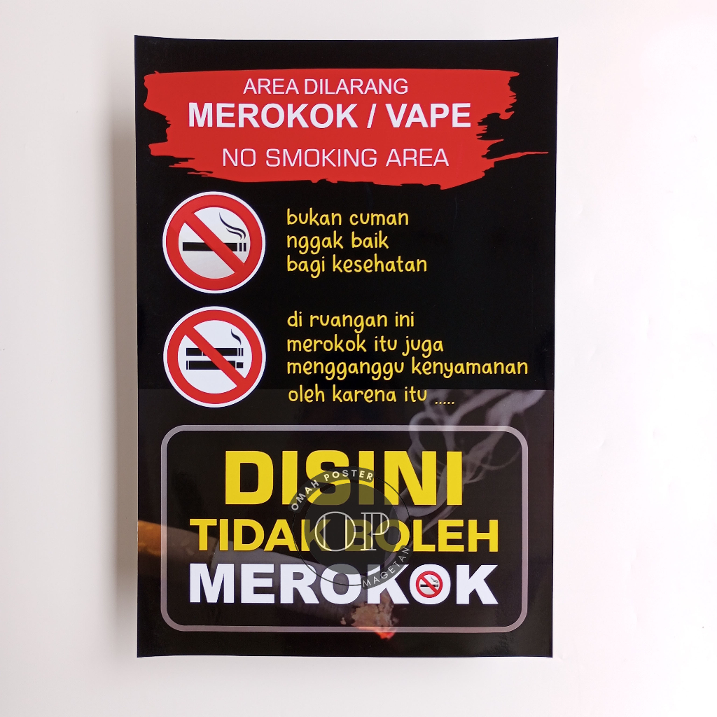 Jual Poster Area Dilarang Merokok / Vape - Dilarang Merokok - Poster ... Jual Poster Area Dilarang Merokok / Vape - Dilarang Merokok - Poster ...