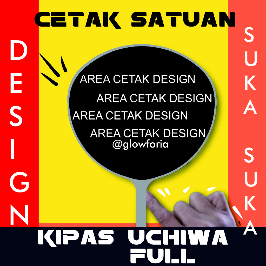 Jual CETAK SATUAN CUSTOM KIPAS FULL DESIGN Handfan Promosi Kipas Kerang ...