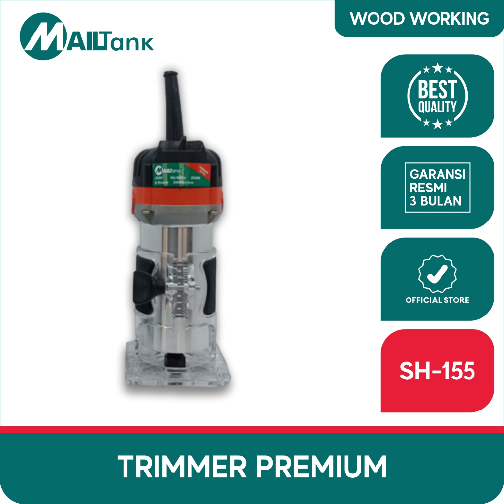 Jual Mesin Mailtank SH155 Profil Router Trimmer Kayu ukir 6mm trimer ...