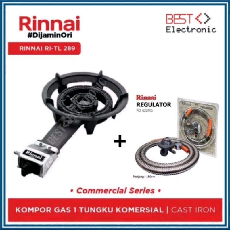 Jual Kompor Gas Komersil Rinnai TL 289 RI Low Pressure Kompor Mawar ...