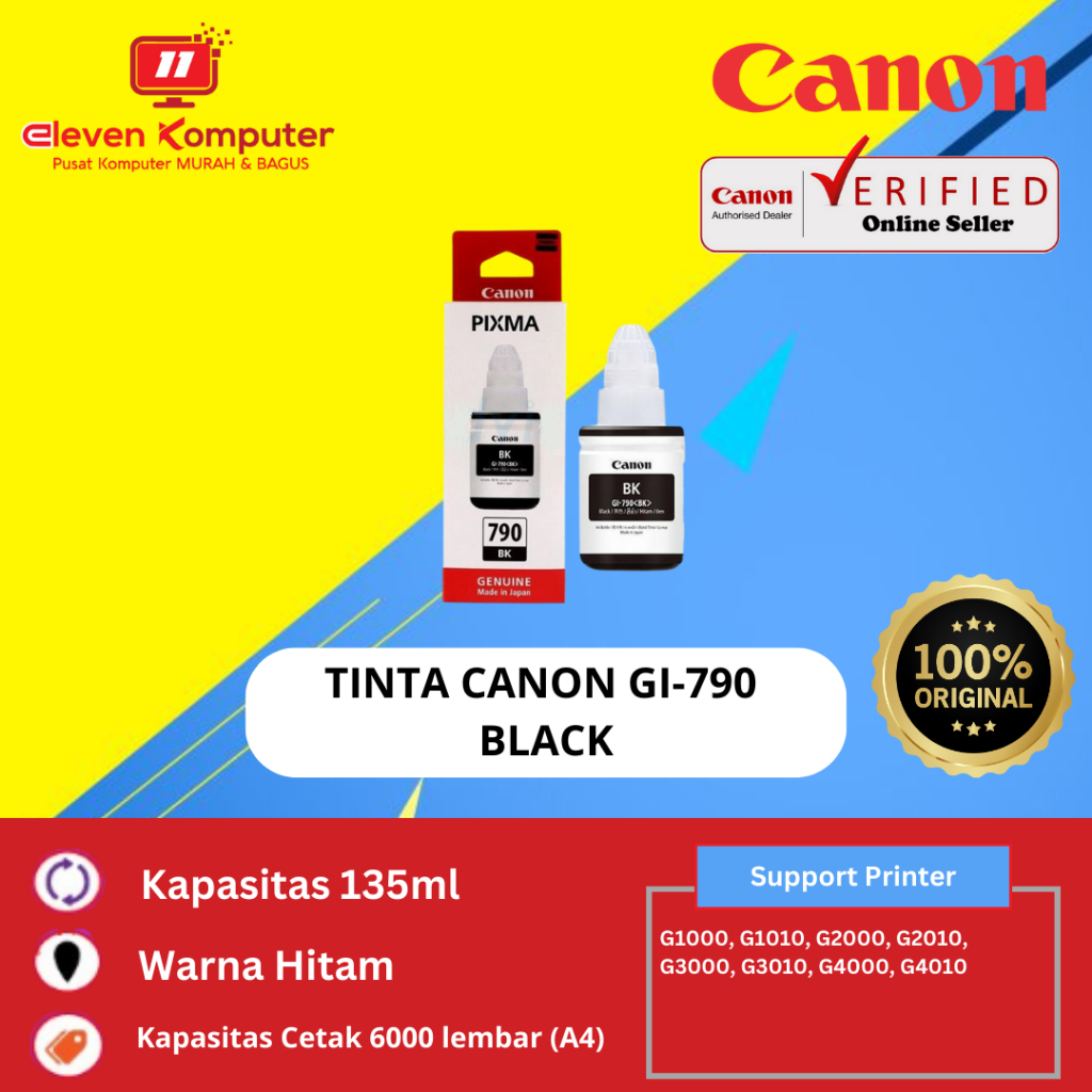 Jual TINTA CANON GI 790 BLACK | Shopee Indonesia