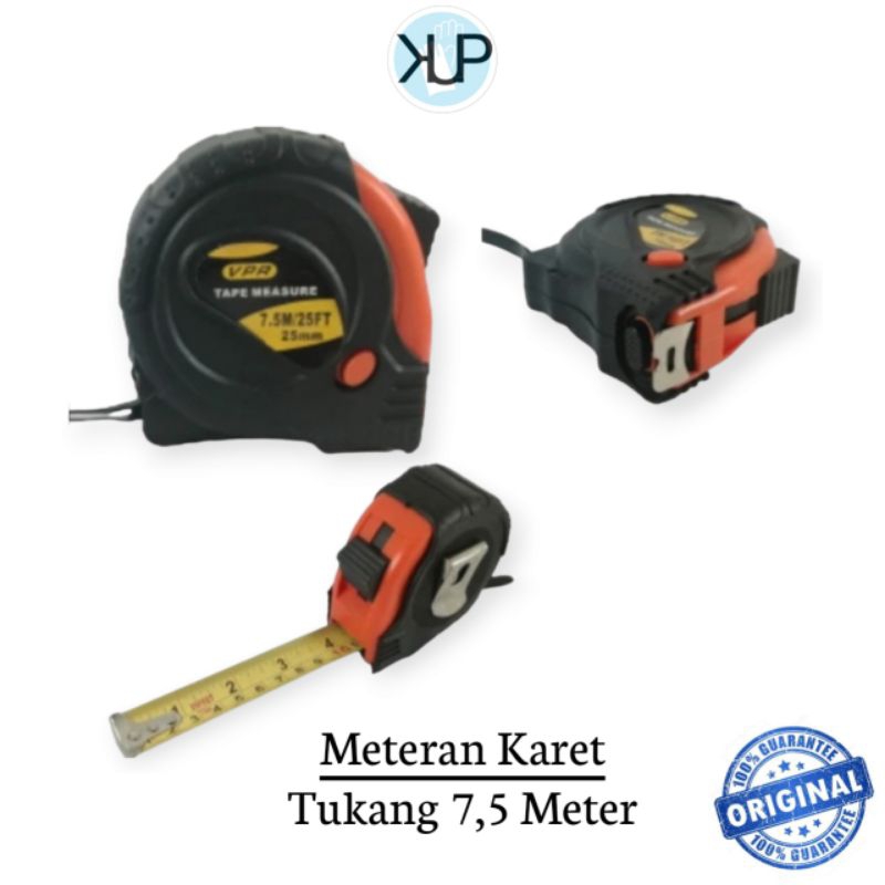 Jual Meteran Karet 7,5 Meter Murah / Meteran Bangunan 7,5 Meter | Shopee Indonesia