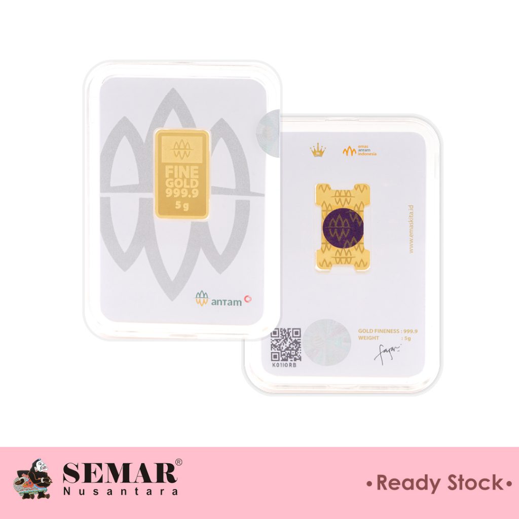Jual Logam Mulia Antam Press Emas Kita 5gram Emas Batangan Semar ...