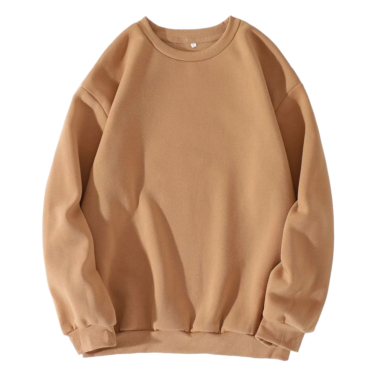 Jual CREWNEK SWEATER BASIC POLOS LENGAN PANGJANG BERBAGAI WARNA COKELAT ...