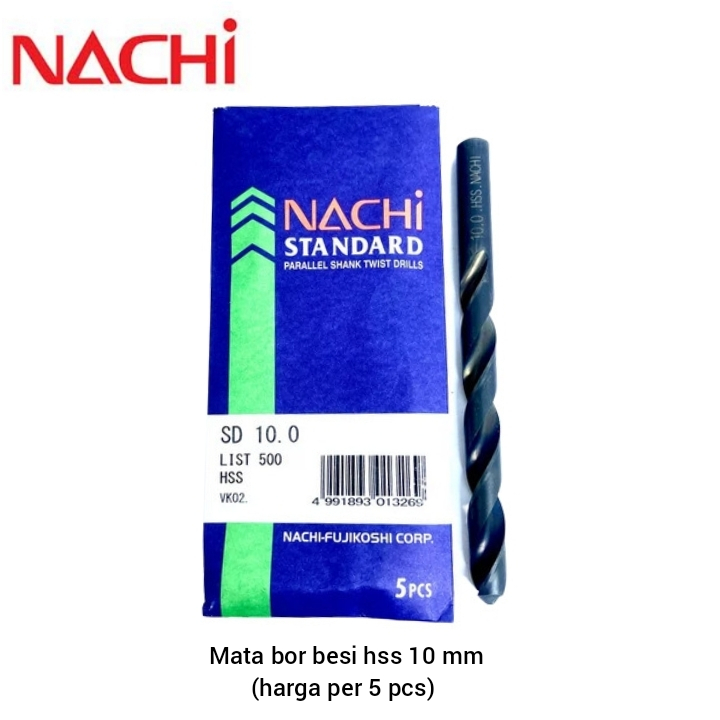 Jual NACHI MATA BOR BESI HSS 10 MM (HARGA PER 5 PCS) | Shopee Indonesia
