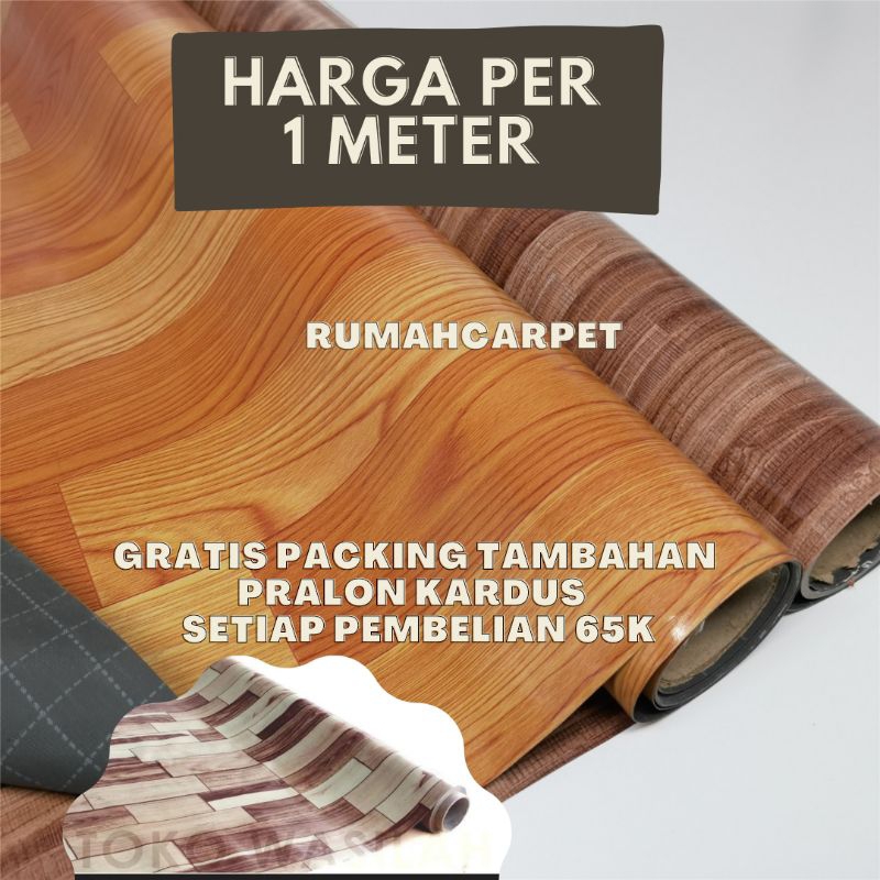 Jual Karpet Plastik meteran/perlak lantai/perlak meja ukuran 120cm (1 ...