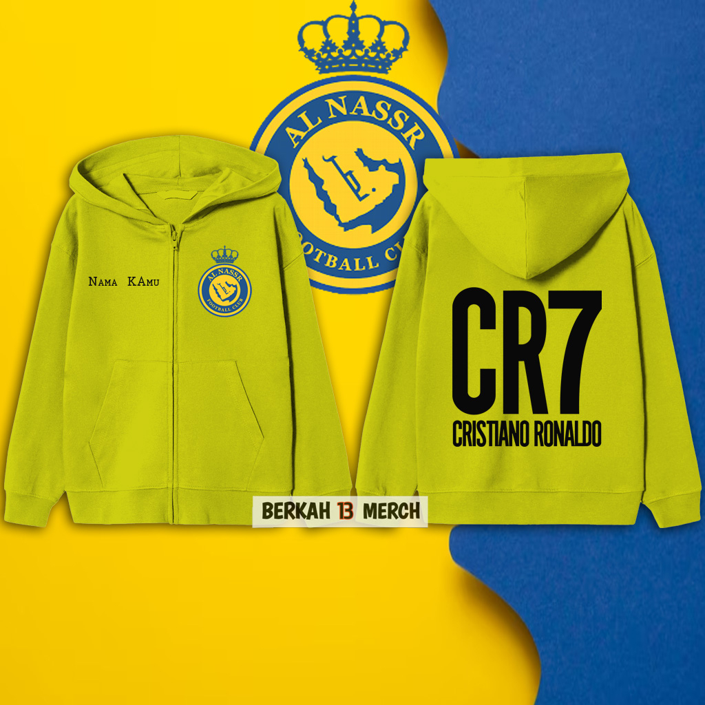 Jual BISA COD Jaket Zipper Hoodie Sweater Jaket Anak Al Nassr Cristiano ...