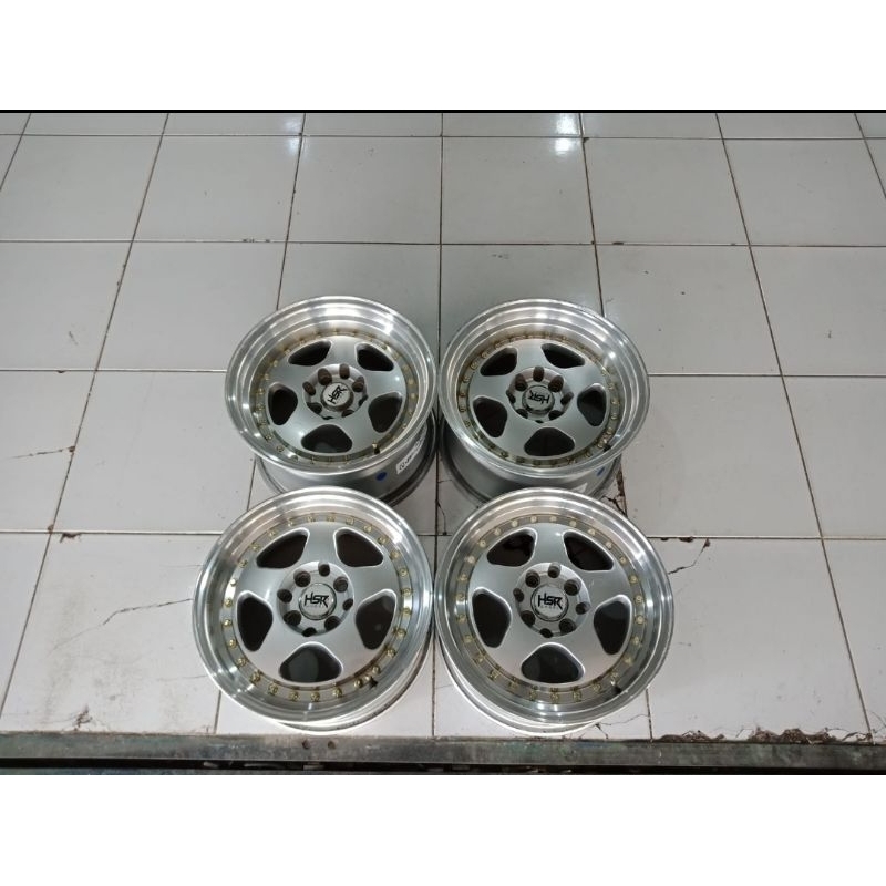 Jual velg mobil bekas model racing hsr ring 15 lebar celong | Shopee Indonesia