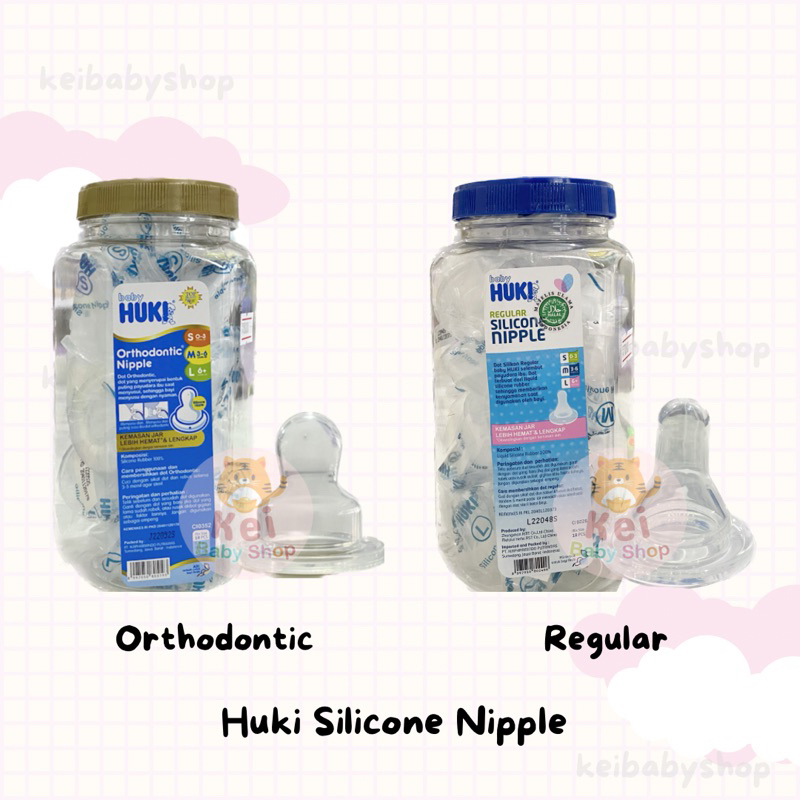 Jual Huki Silicone Nipple Ecer Orthodontic dan Regular / Huki Nipple ...