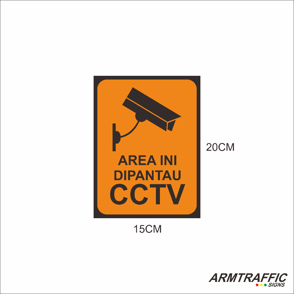 Jual RAMBU RAMBU / SIGN AREA PANTAUAN CCTV 20 X 15 CM | Shopee Indonesia