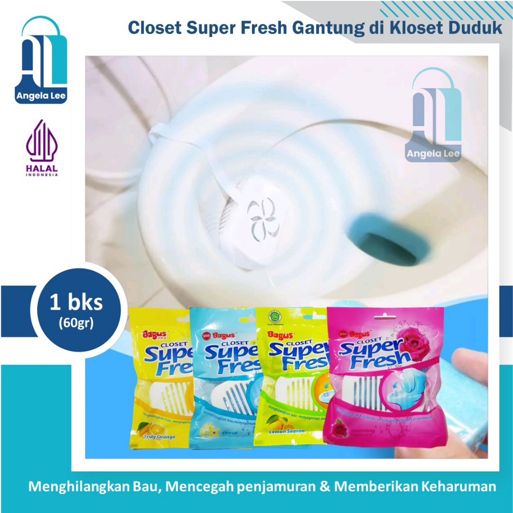 Jual Bagus Closet Super Fresh Kamper Pengharum Kloset Duduk Toilet 60gr ...