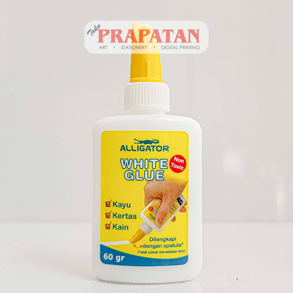 Jual Lem Putih Alligator 60g | White Glue | Lem Cair | Shopee Indonesia