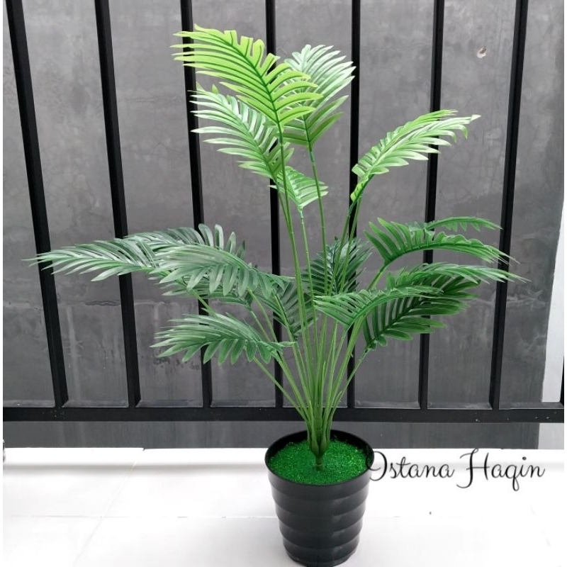 Jual Palm Artificial Palm Jari Palm kipas PLUS POT | Shopee Indonesia