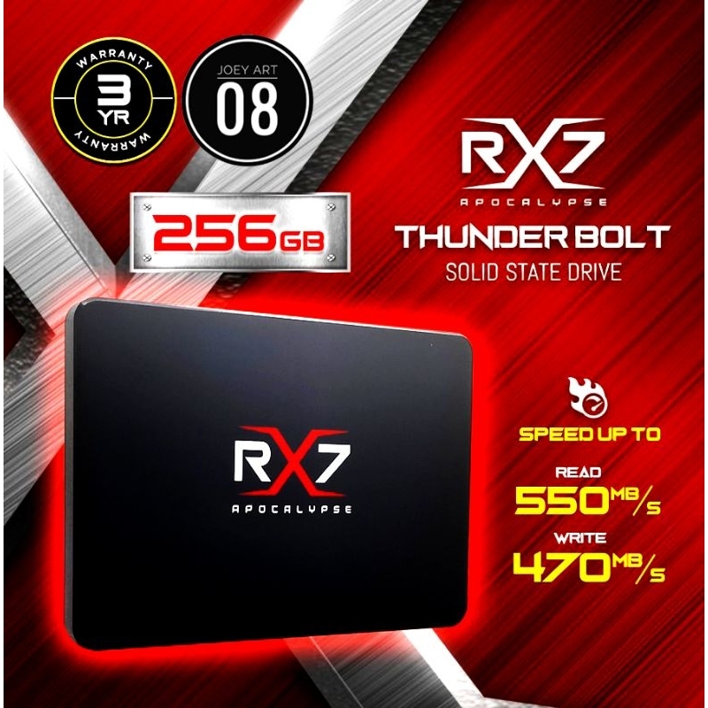 Jual SSD 256GB SATA RX7 GARANSI RESMI 3 TAHUN | Shopee Indonesia