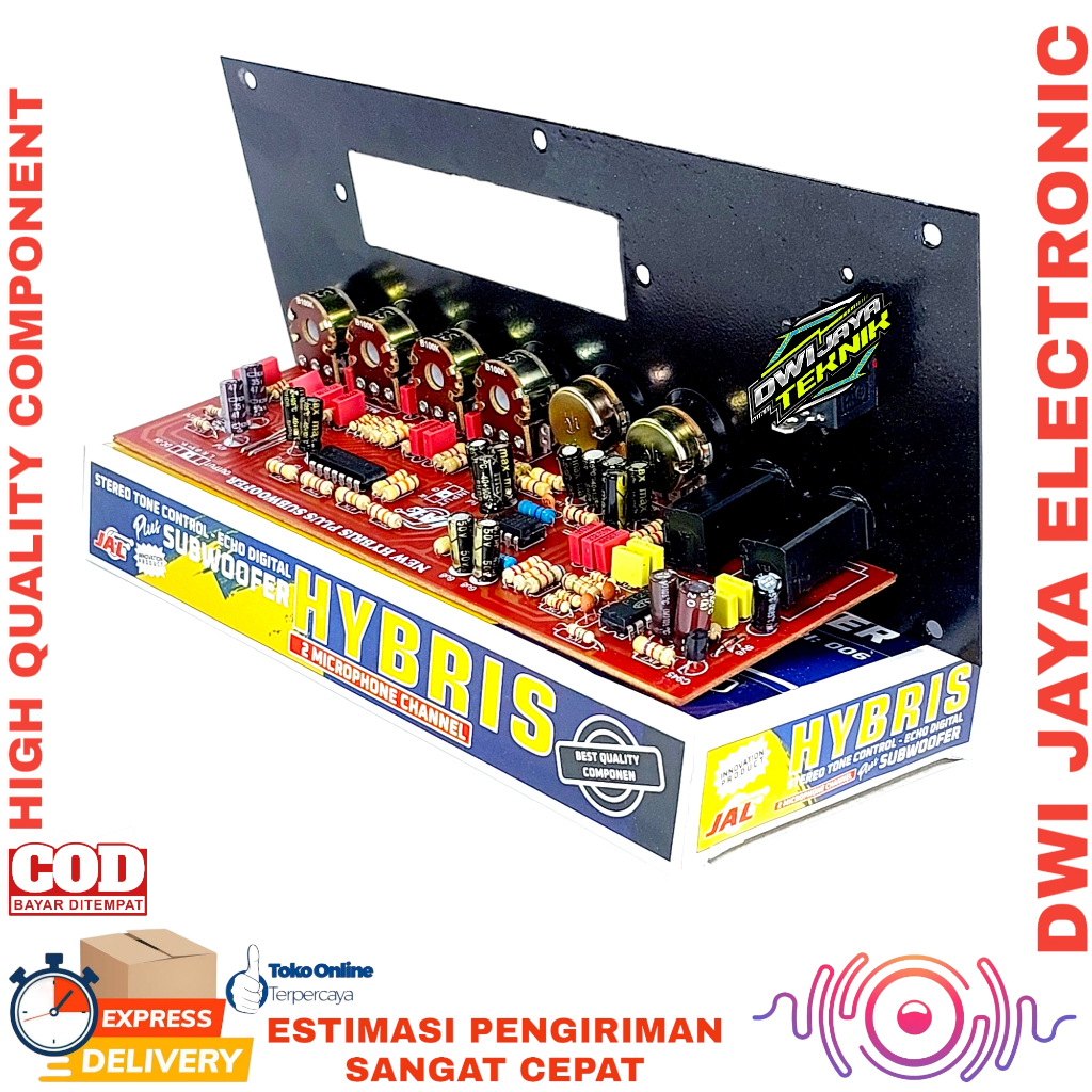 Jual Kit Tone Control Stereo plus Subwoofer dan Echo Mic HYBRIS ...
