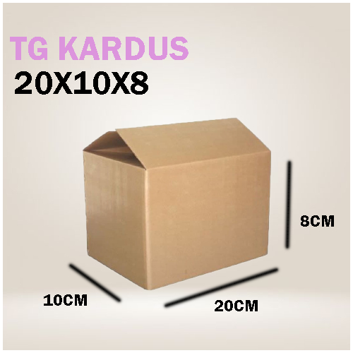 Jual KARTON BOX UKURAN 20X10X8 KARDUS PACKING TERMURAH KARDUS ...