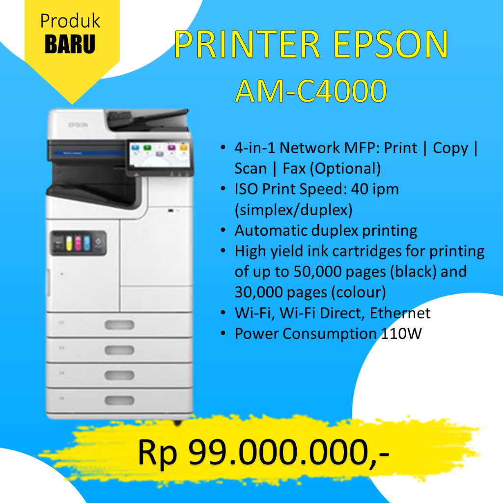Jual Printer Epson AM-C4000 WorkForce Enterprise A3 | Shopee Indonesia