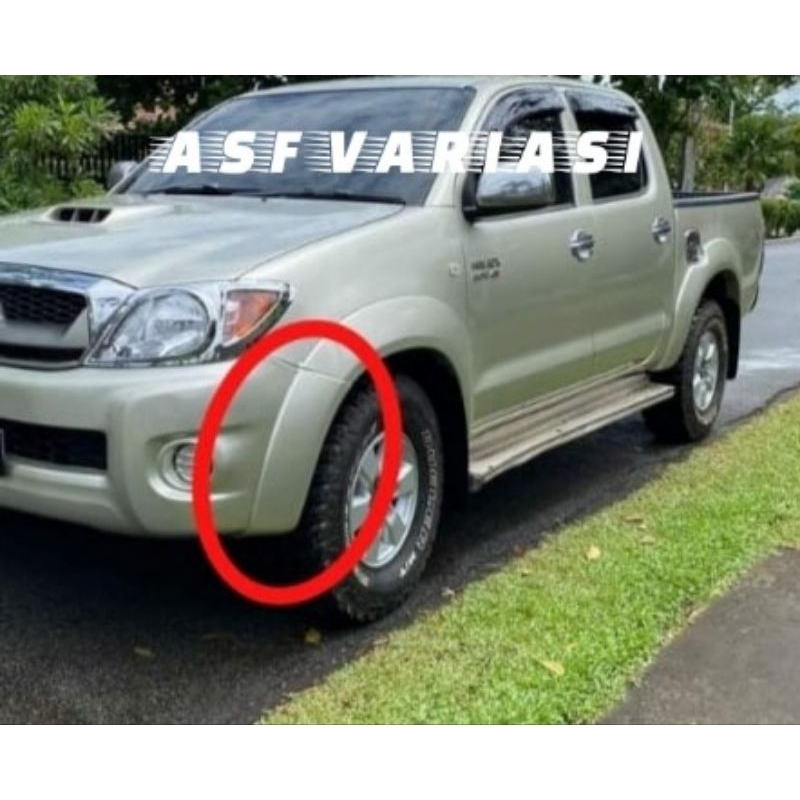 Jual OVER FENDER OVERFENDER HILUX VIGO 2006 - 2010 sambungan bemper ...