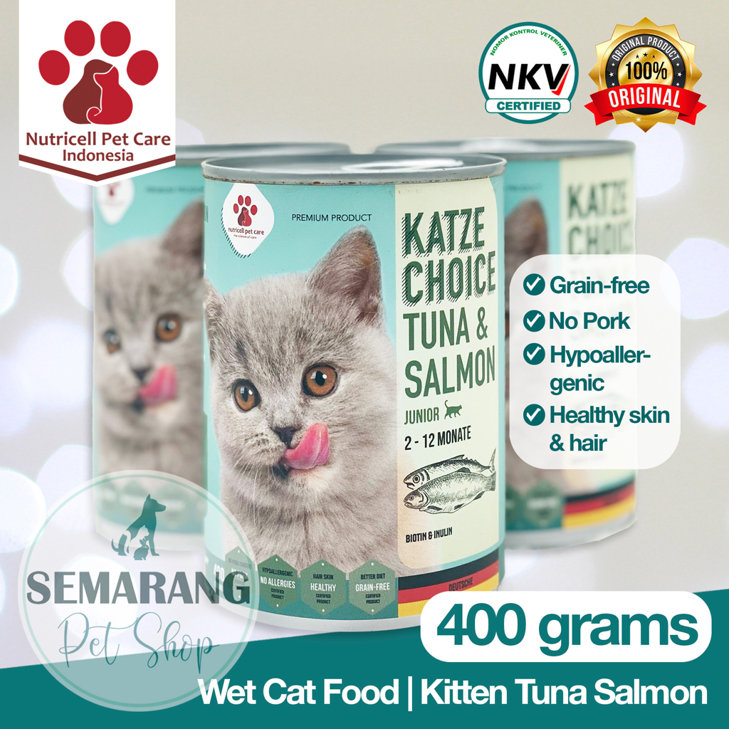 Jual KATZE CHOICE Kitten Tuna Salmon 400gr | Wet Cat Food | Makanan ...