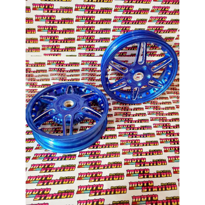 Jual Velg Vespa Replika marus W126 blue | Shopee Indonesia