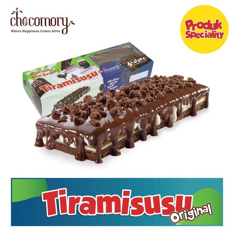 Jual Tiramisusu By Chocomory Oleh-Oleh Khas Bandung | Shopee Indonesia