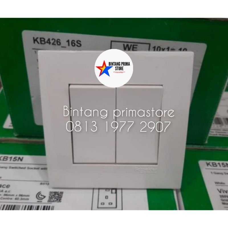 Jual Saklar Double / Seri Inbow Tipe Vivace Schneider - Clipsal ...