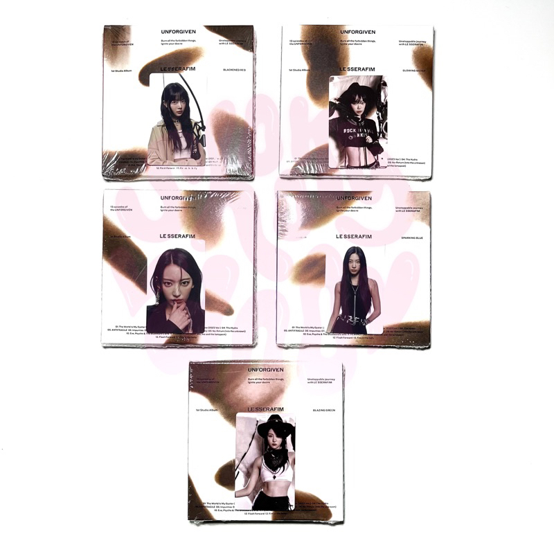 Jual [SEALED] LE SSERAFIM Unforgiven Compact Version Album + POB ...