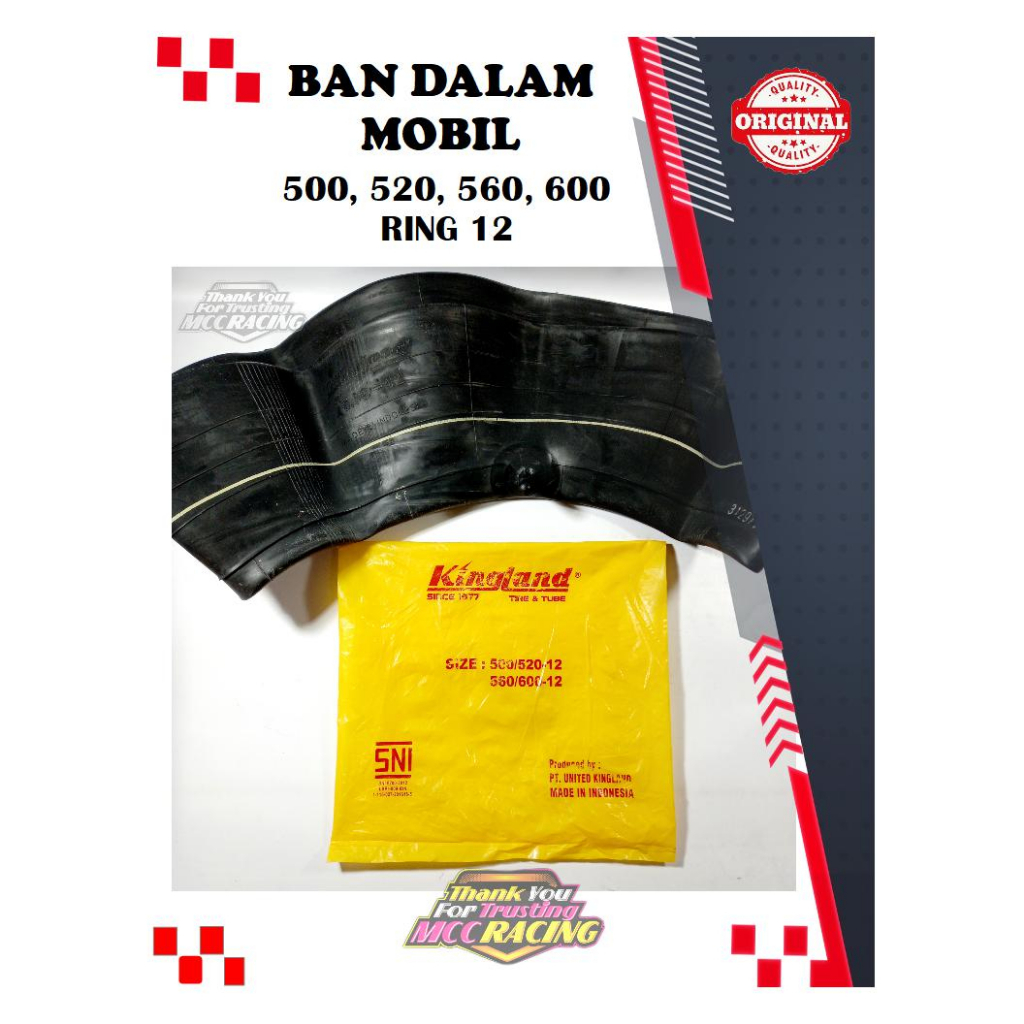 Jual BAN DALAM MOBIL 500 520 560 600 VELK RING 12 KINGLAND | Shopee Indonesia
