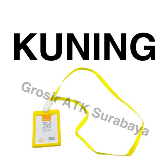 Jual ( 1 SET ID CARD + TALI ) Name Tag ID Card B1 + TALI Lanyard Name ...