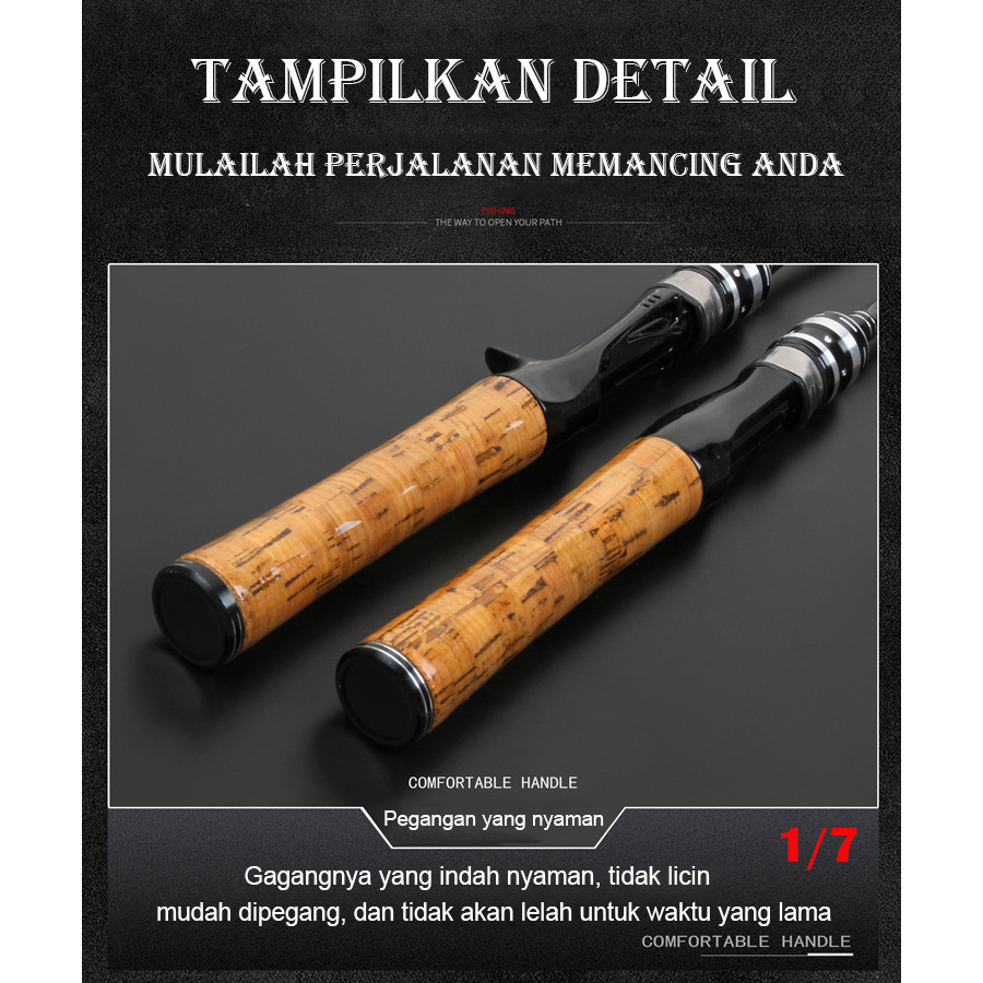Jual HAIYI FISHING Spining Baitcasting Carbon Fiber Fishing Rod Joran ...