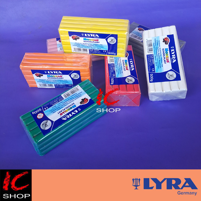 Jual Malam Premium Besar Lyra 500g / Plastisin / Modello Schoolplast ...