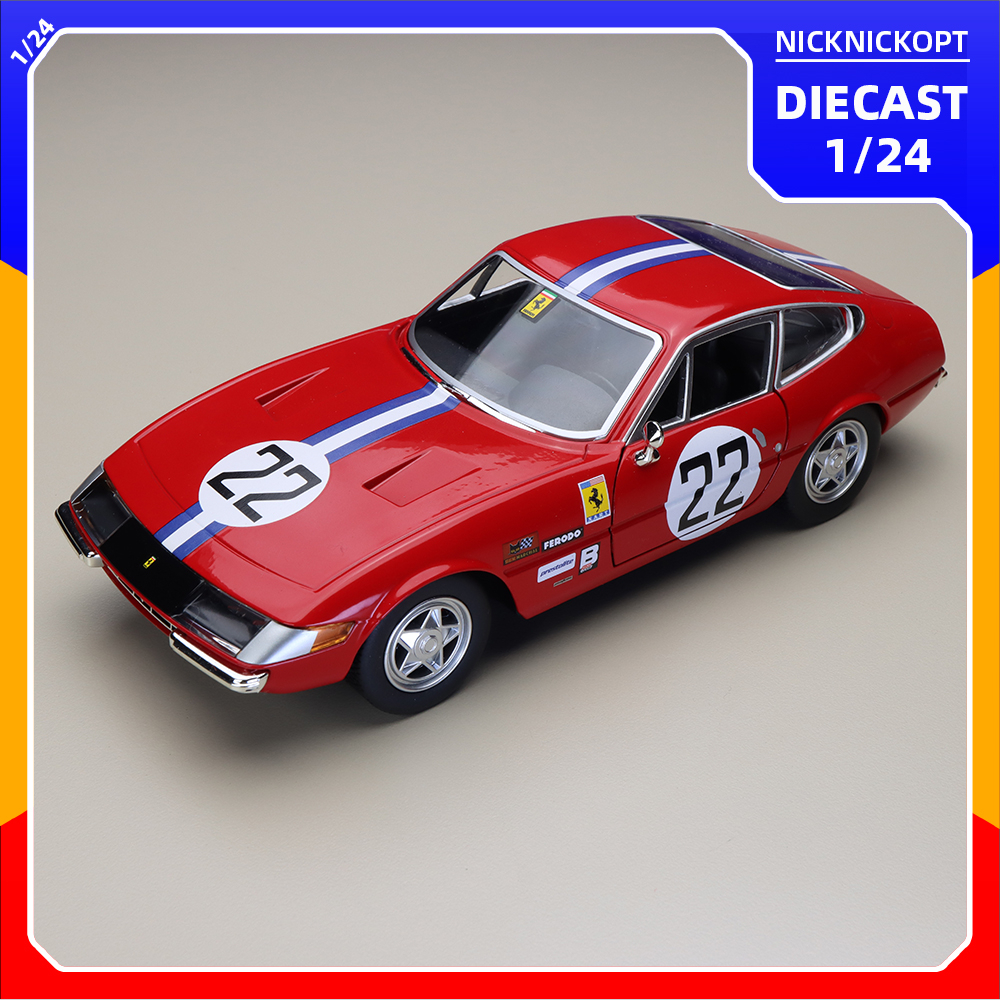 Jual Miniatur Mobil Bburago Ferrari 365 GTB4 Competizione 1A Serie Diecast Skala 1:24 Mainan ...