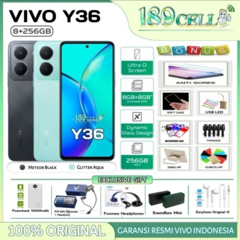 Jual VIVO Y36 5G RAM 8/256 - VIVO Y36 4G 8/256 - VIVO Y 36 GARANSI RESMI VIVO | Shopee Indonesia