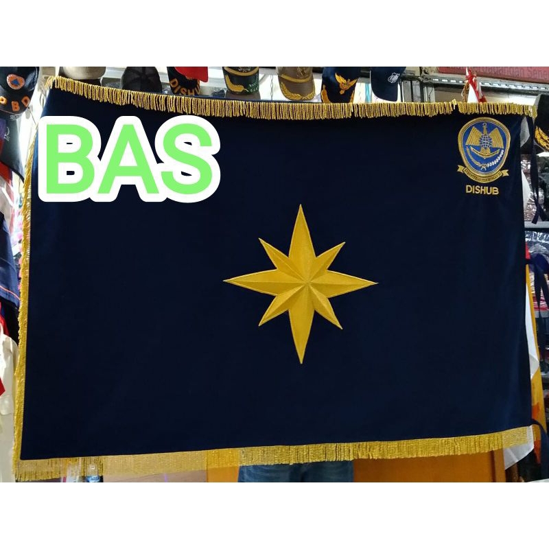 Jual BENDERA PATAKA DISHUB/BENDERA PETAKA BORDIR/BENDERA RUANGAN ...