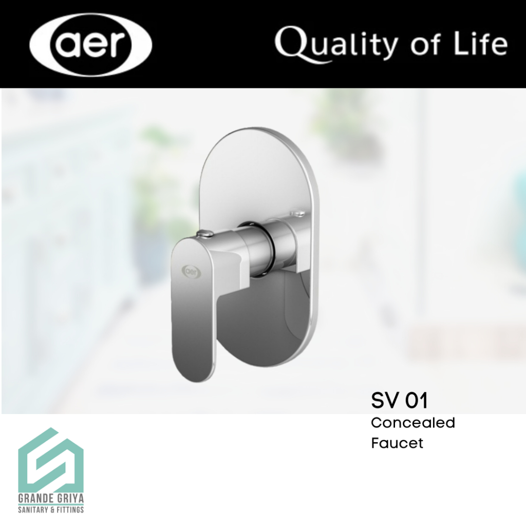 Jual AER Kran Tanam Shower Tembok Air Dingin-Keran Air/Concealed/ SV 01 | Shopee Indonesia