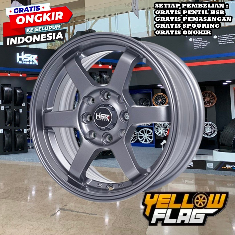 Jual VELG MOBIL RING 14 HSR TOKYO R14 BUKAN TE37 PCD 4X100-114,3 SEMI ...