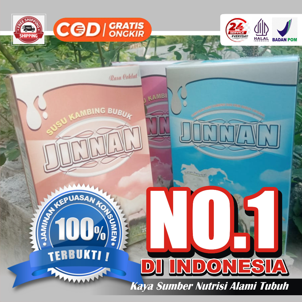 Jual Susu Kambing Etawa JINNAN Original 100% Asli Murni Terbaik Indonesia | Shopee Indonesia